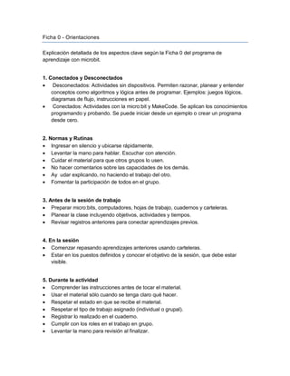 ORIENTACIONES PARA MAKE CODE Y MICROBIT. | PDF