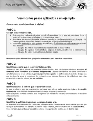 Ficha 2 identificar variables | PDF