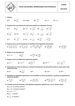 Potencias | PDF