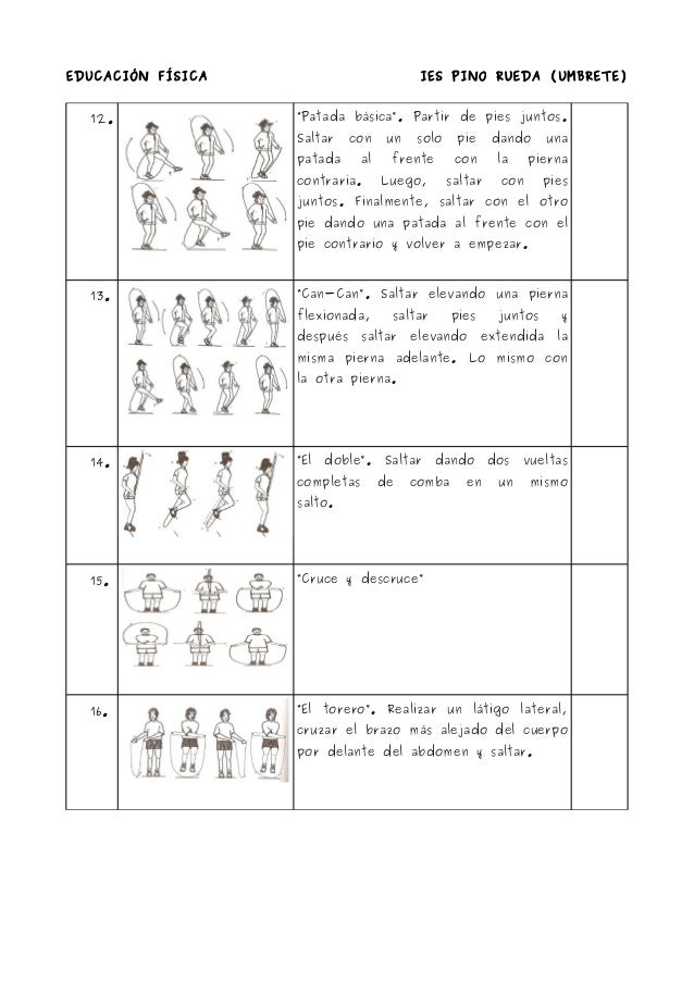 Ficha autoevaluación combas