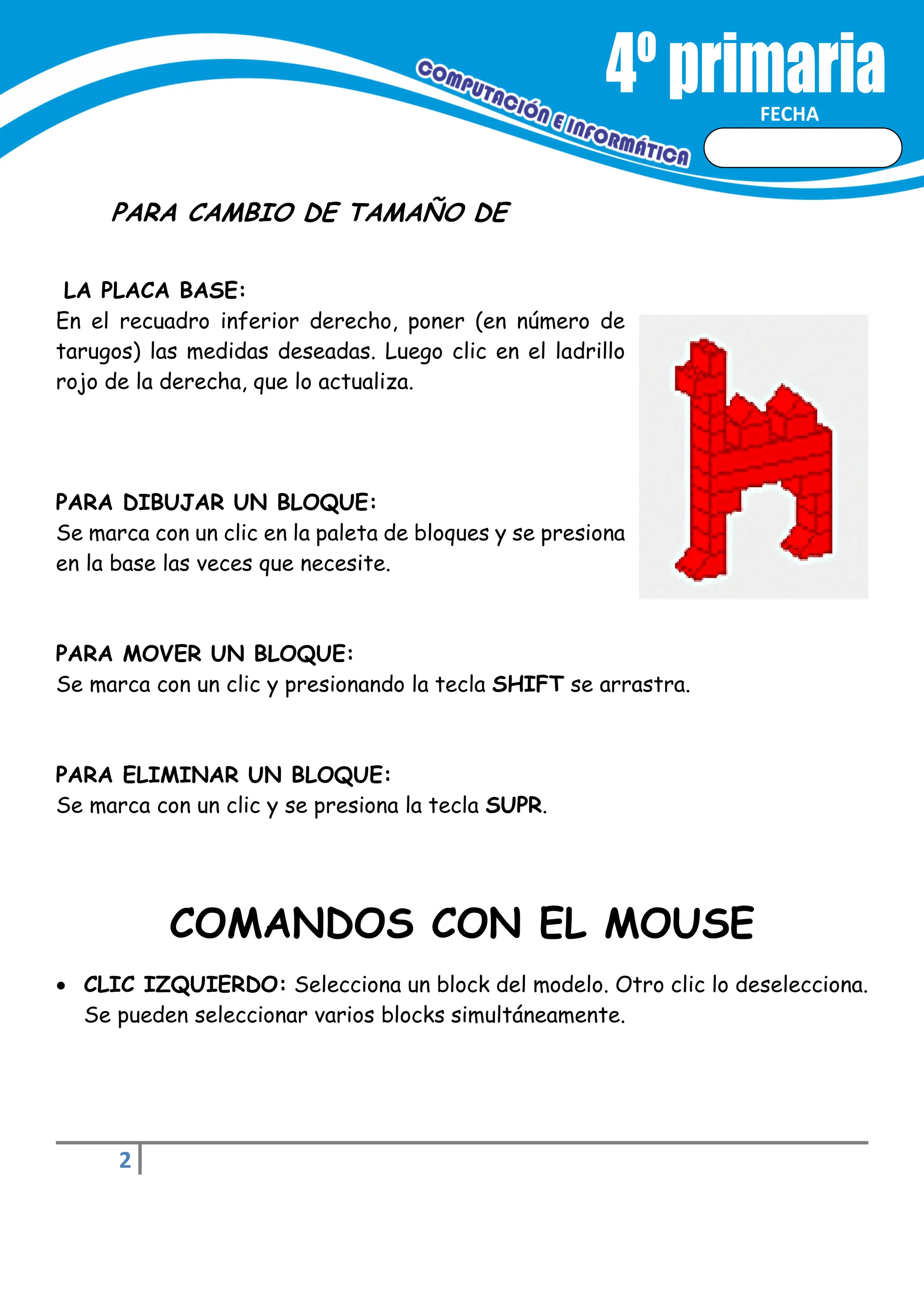 Ficha Computación e Informática 4o Grado | PDF | Computing | Technology & Computing