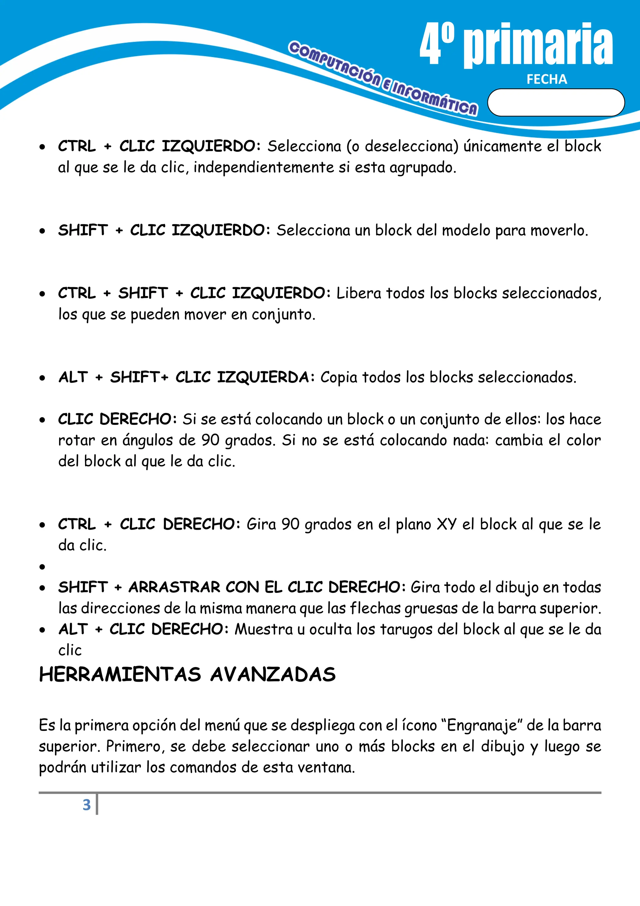 Ficha Computación e Informática 4o Grado | PDF | Computing | Technology & Computing