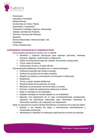 Curso francés comercial | PDF
