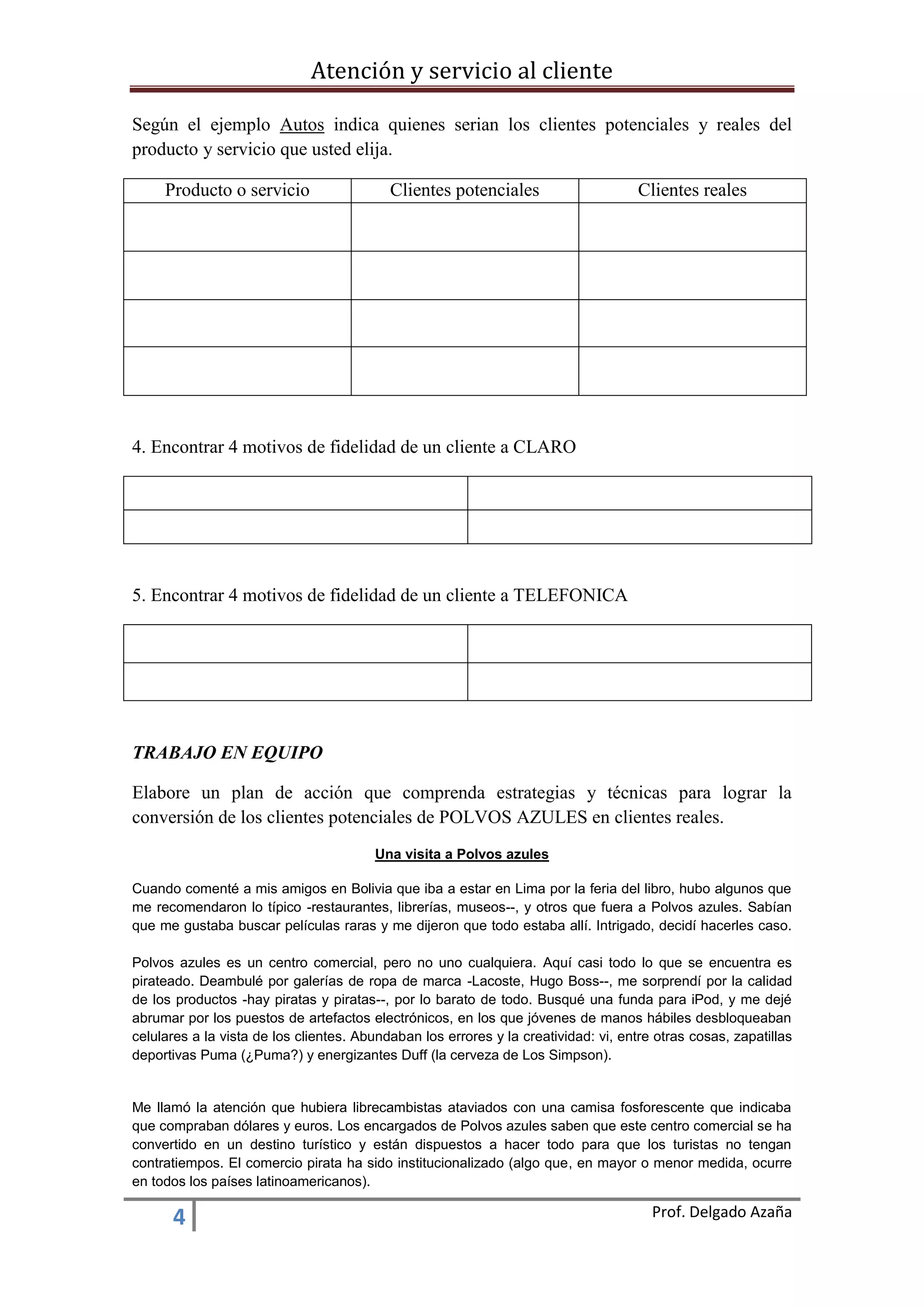 Ficha de aplicación clientes tipos_fidelizacion | DOCX | Malls ...
