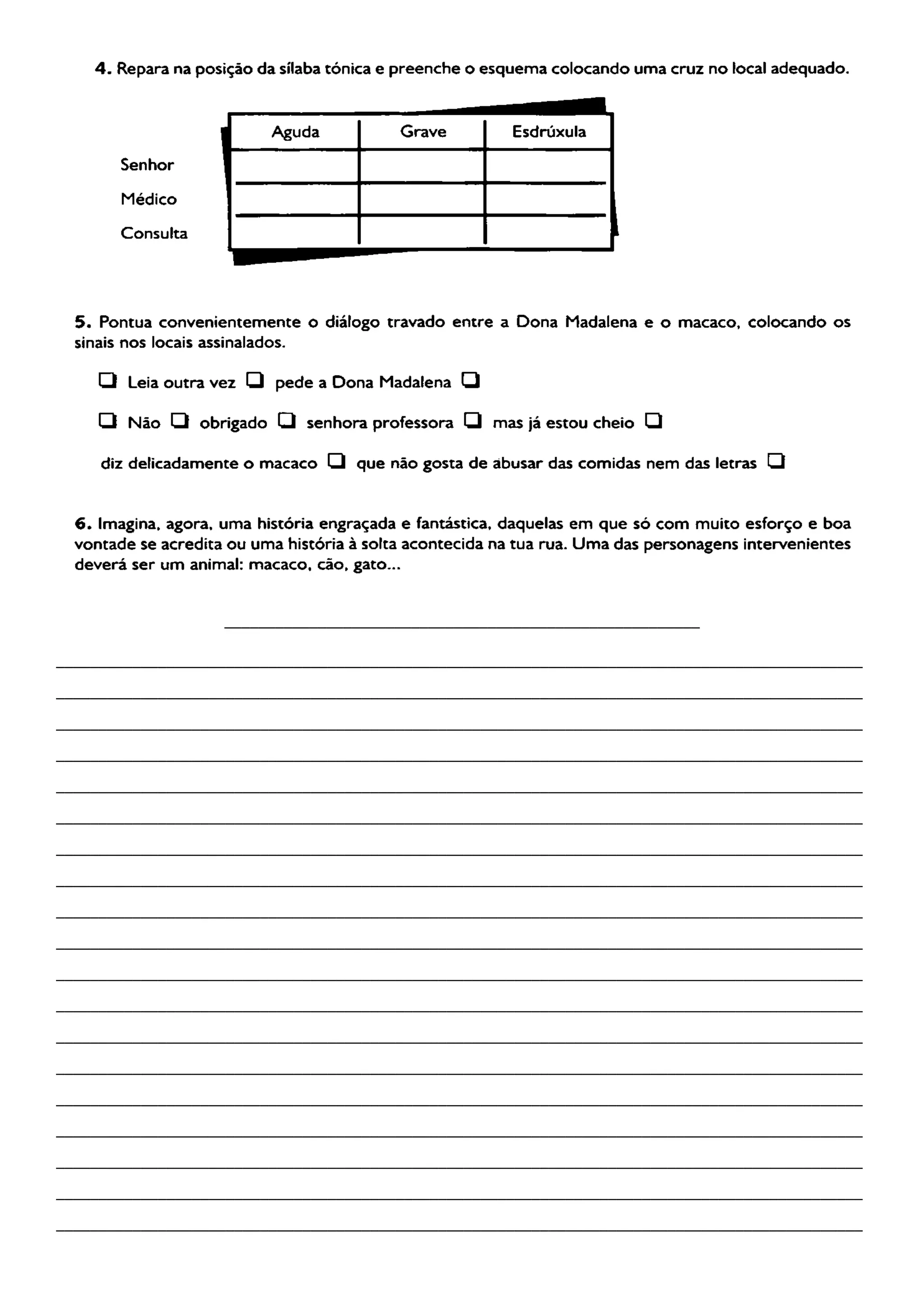 Ficha de avaliação 1ª | DOC