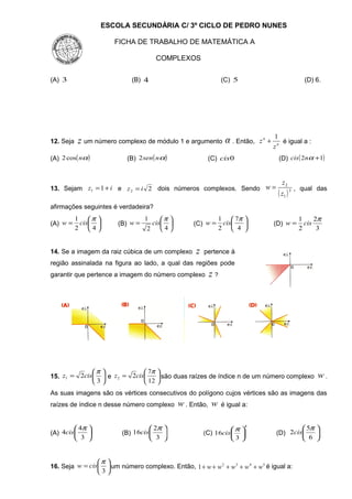 Ficha de complexos (tudo) | DOC | Geography | Science