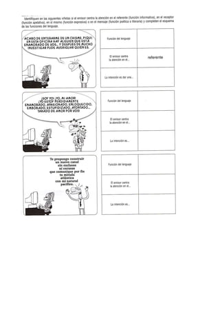 Ficha de estudio la comunicacion funciones del lenguaje | PDF