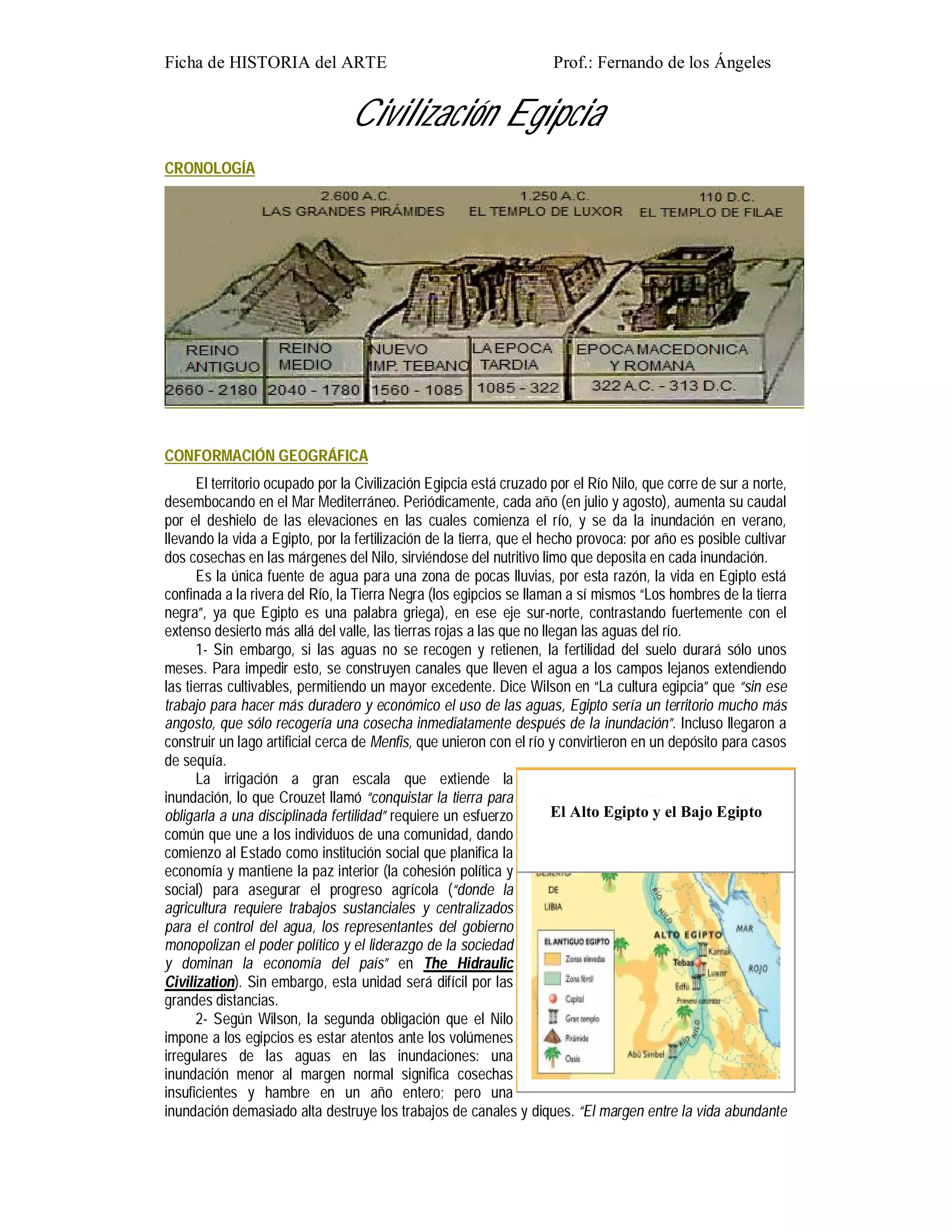 Ficha de historia, egipto | PDF