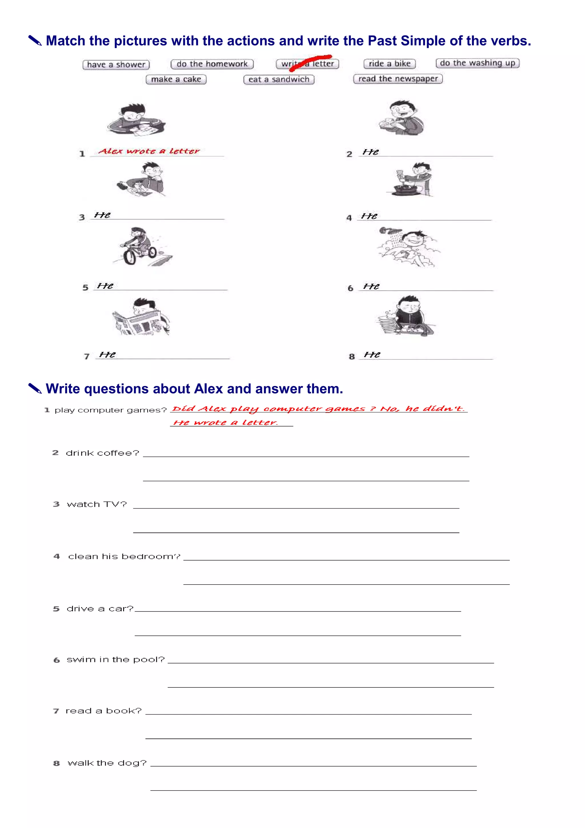 Ficha de internet past simple | PPT