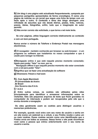 Ficha de internet | PDF