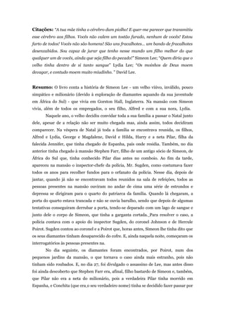 Ficha de leitura - o natal de poirot | DOC