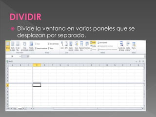MENU VISTA DE EXCEL | PPTX