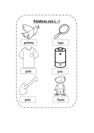 Ficha de m,p, s,l,t y n | PDF