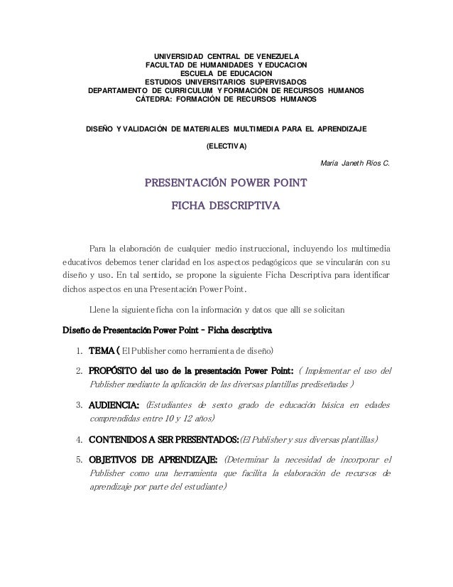 Ficha Descriptiva Cnree 2017.pdf - requisitos prestamos quirografarios ...