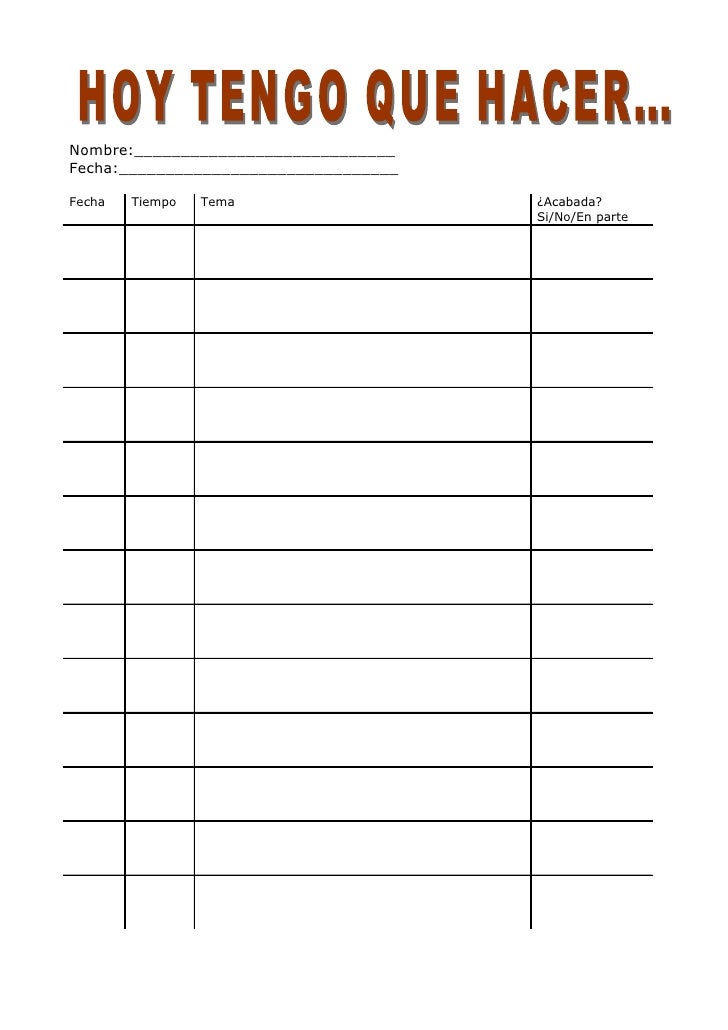 Hojas De Trabajo Para Tareas Escolares