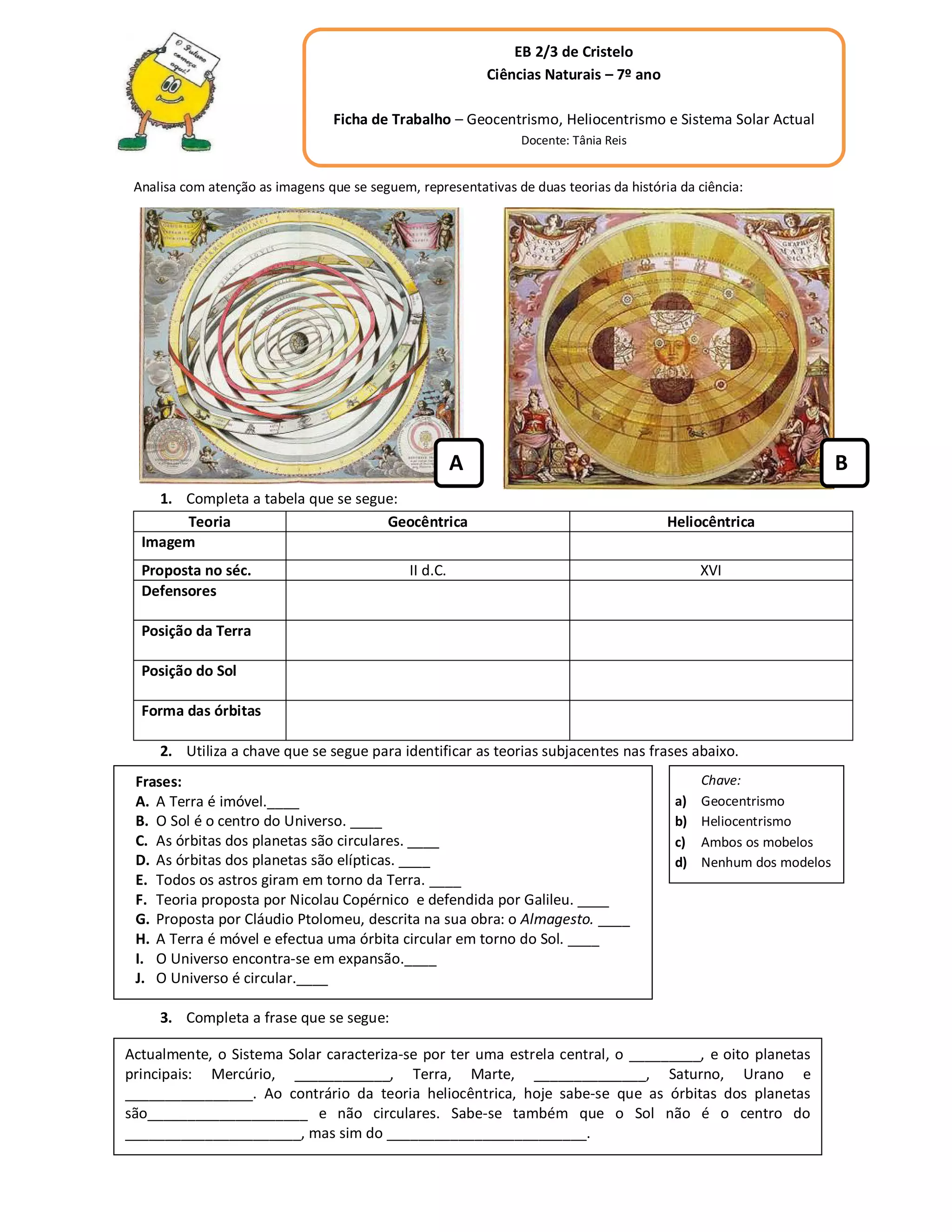 Ficha De Trabalho Helio Geo | PDF