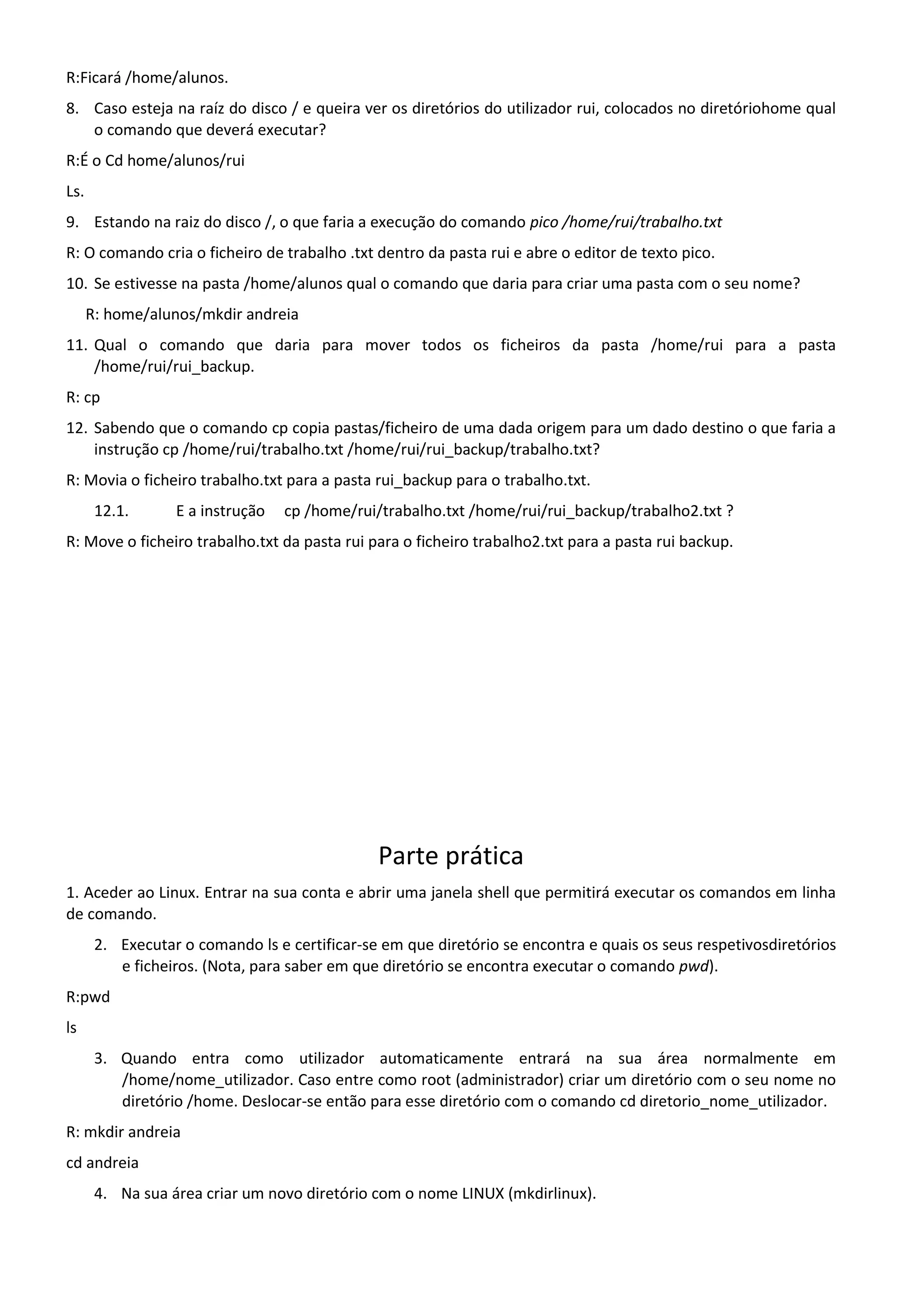 Ficha de trabalho so 6 m4 linux comandos | DOCX
