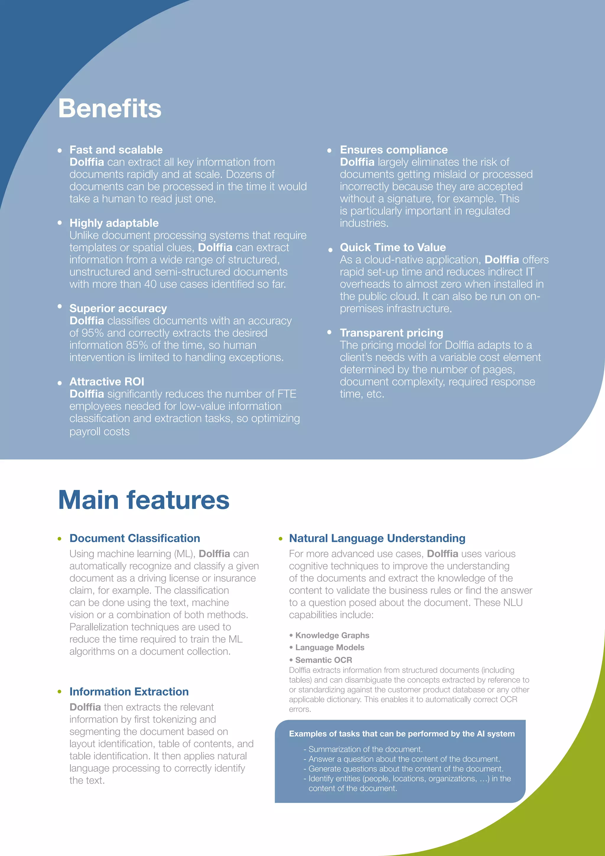 Dolffia - Unlocking unstructured data with NLP by everis | PDF