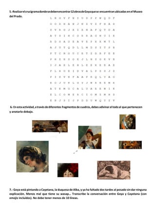 Ficha goya para clase | PDF