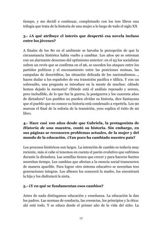 Ficha de lectura "Historia de una maestra" | PDF