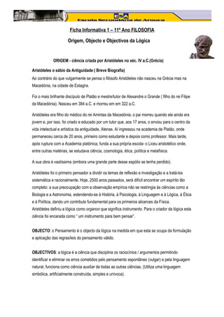 Ficha inf. 1 lógica | DOC