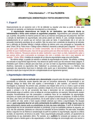 Ficha inf. 7 arg e dem. | PDF