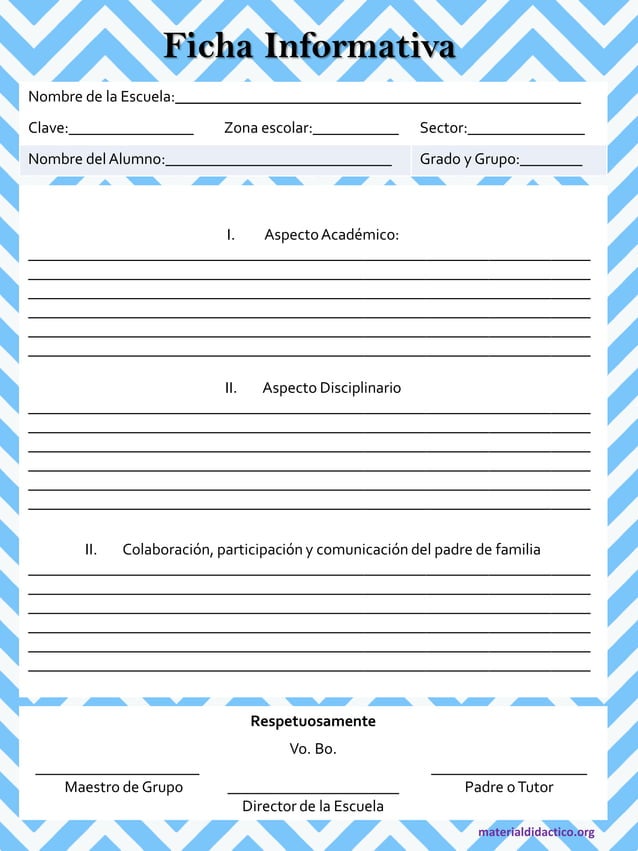 Ficha informativa del alumno | PDF