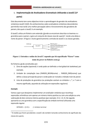 Ficha javacc | PDF | Programming Languages | Computing