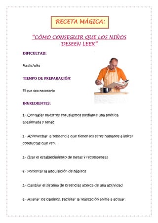 Ficha de lectura "La magia de leer" | PDF