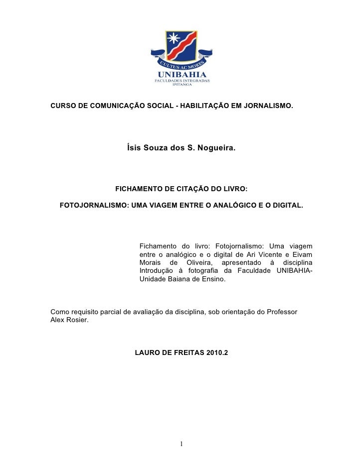 Fichamento fotografia ( oficial)