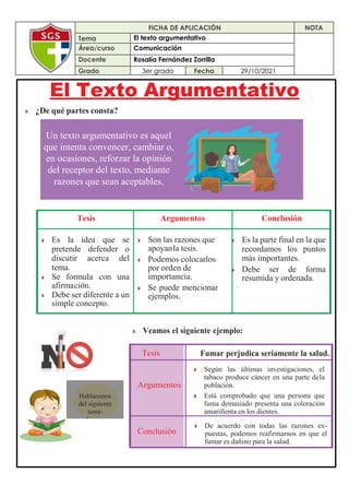 Estructura De Un Texto ARGUMENTATIVO Con Ejemplos, 54% OFF
