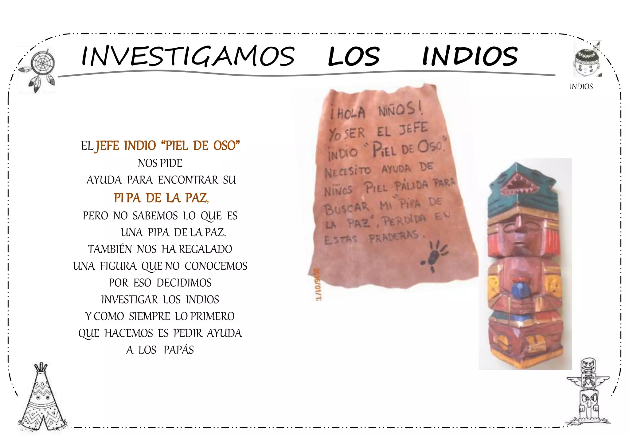 Proyecto los indios infantil | PPTX
