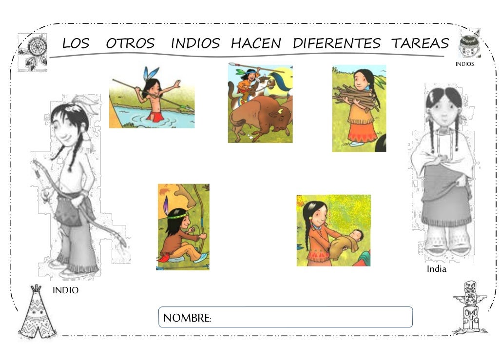 Proyecto los indios infantil