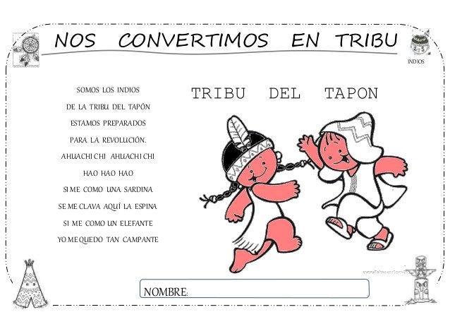 Proyecto los indios infantil