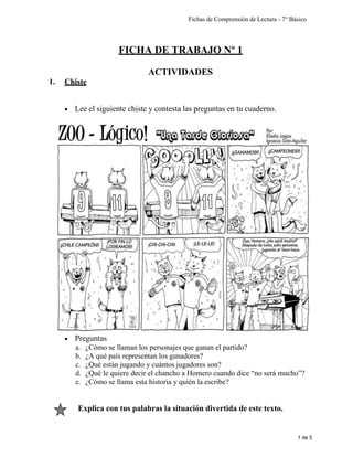 Hojas De Trabajo De Comprensión Lectora De Ratas