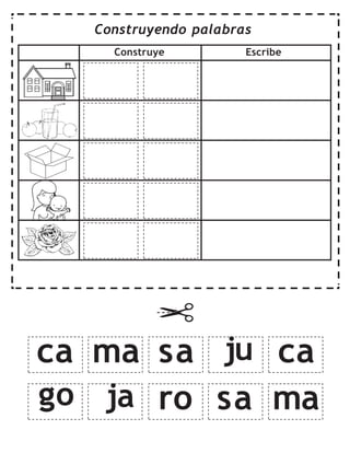 Fichas - Construir y escribir palabras.pptx