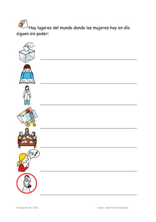 Fichas Dia internacional de la Mujer -1º y 2º ciclo | DOC
