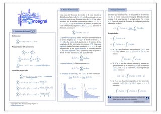 Fichas Cálculo Integral | PPT