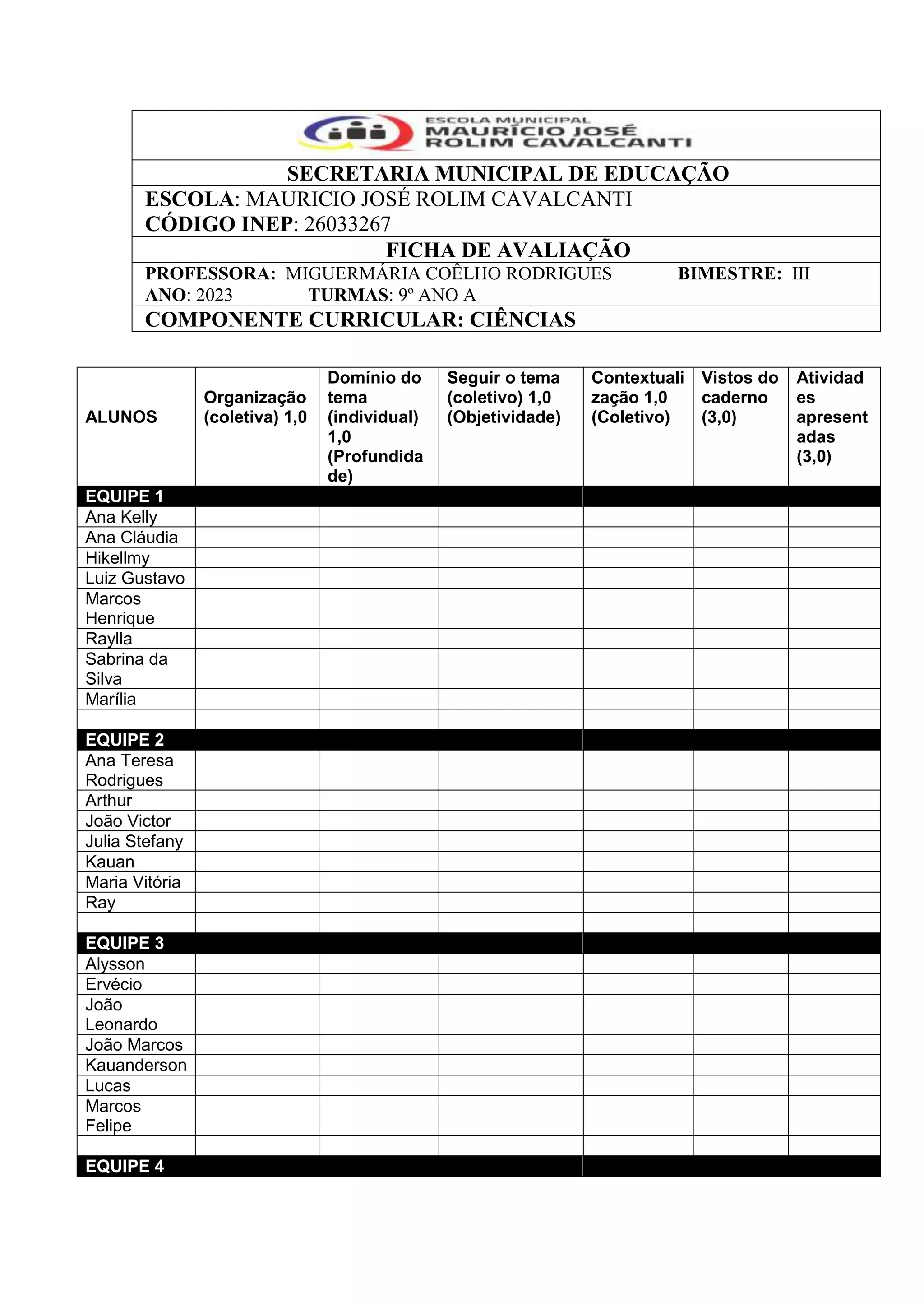 FICHAS DE AVALIAÇÃO III UNIDADE.docx