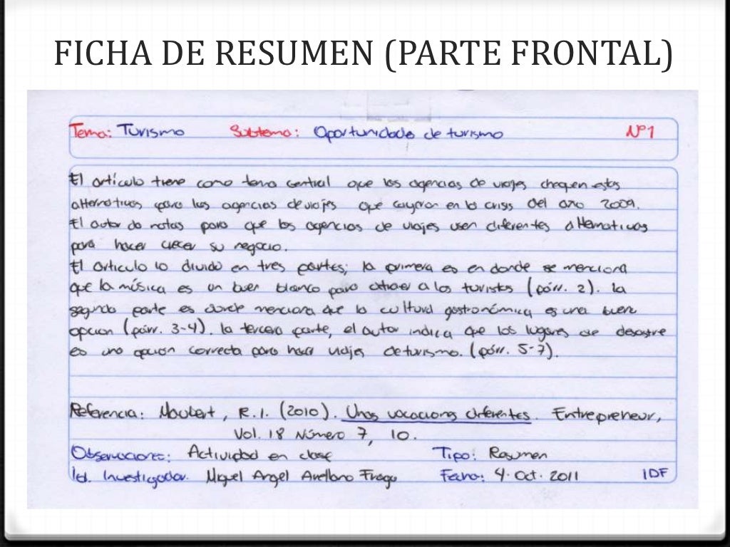Fichas De Trabajo Fichas De Trabajo