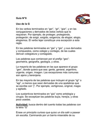 Fichas didácticas 3 ortografia literal | PDF
