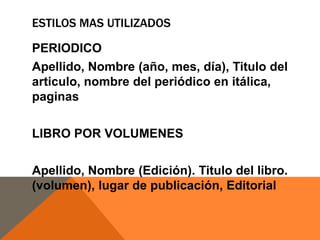Fichas hemerograficas | PPTX