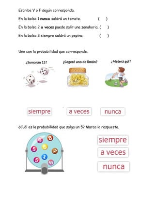FICHA SIEMPRE A VECES NUNCA PARA SEGUNDO GRADO | DOCX