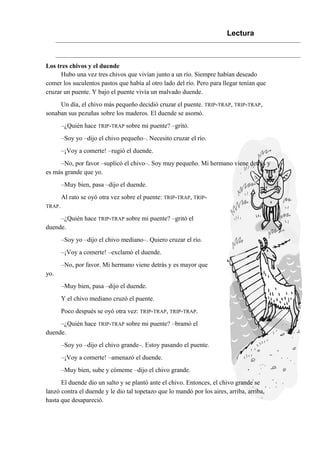 Fichas inicio lengua | PDF