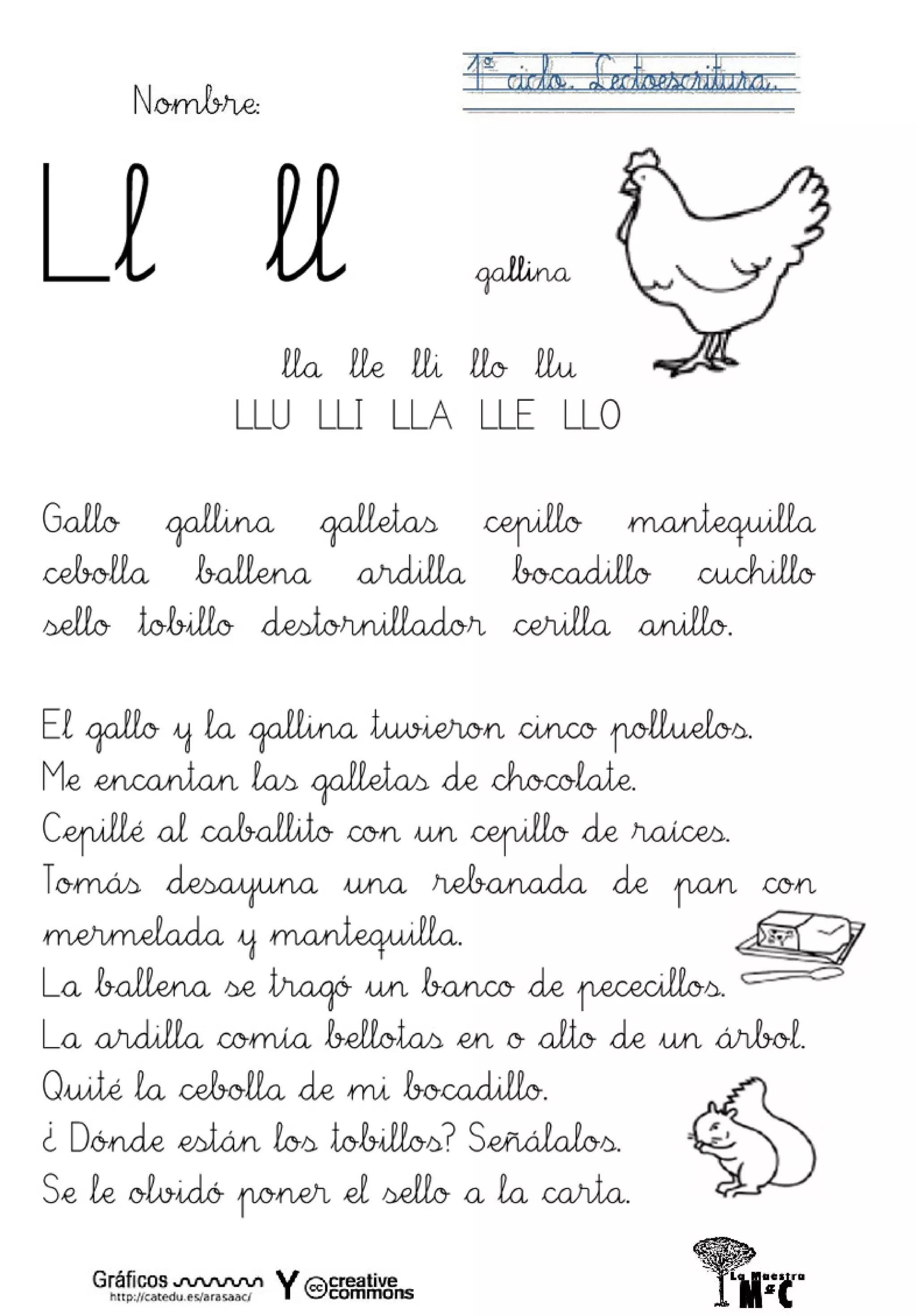 Fichas lectura ll-f | PDF