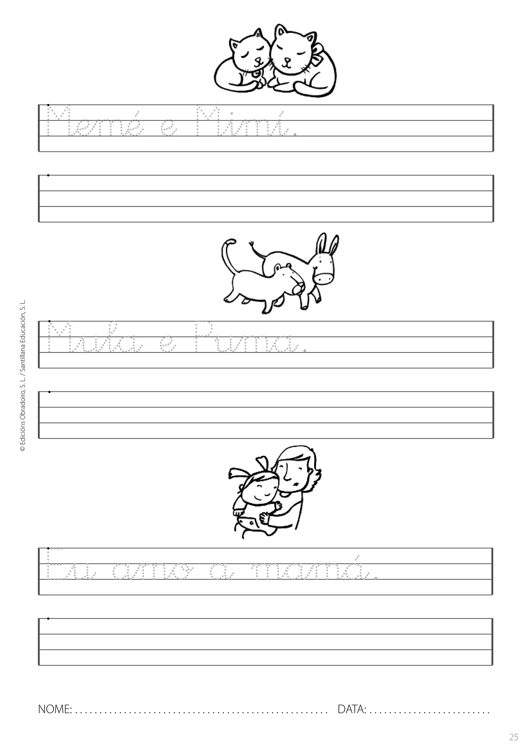Fichas letra ligada lecto) | PDF