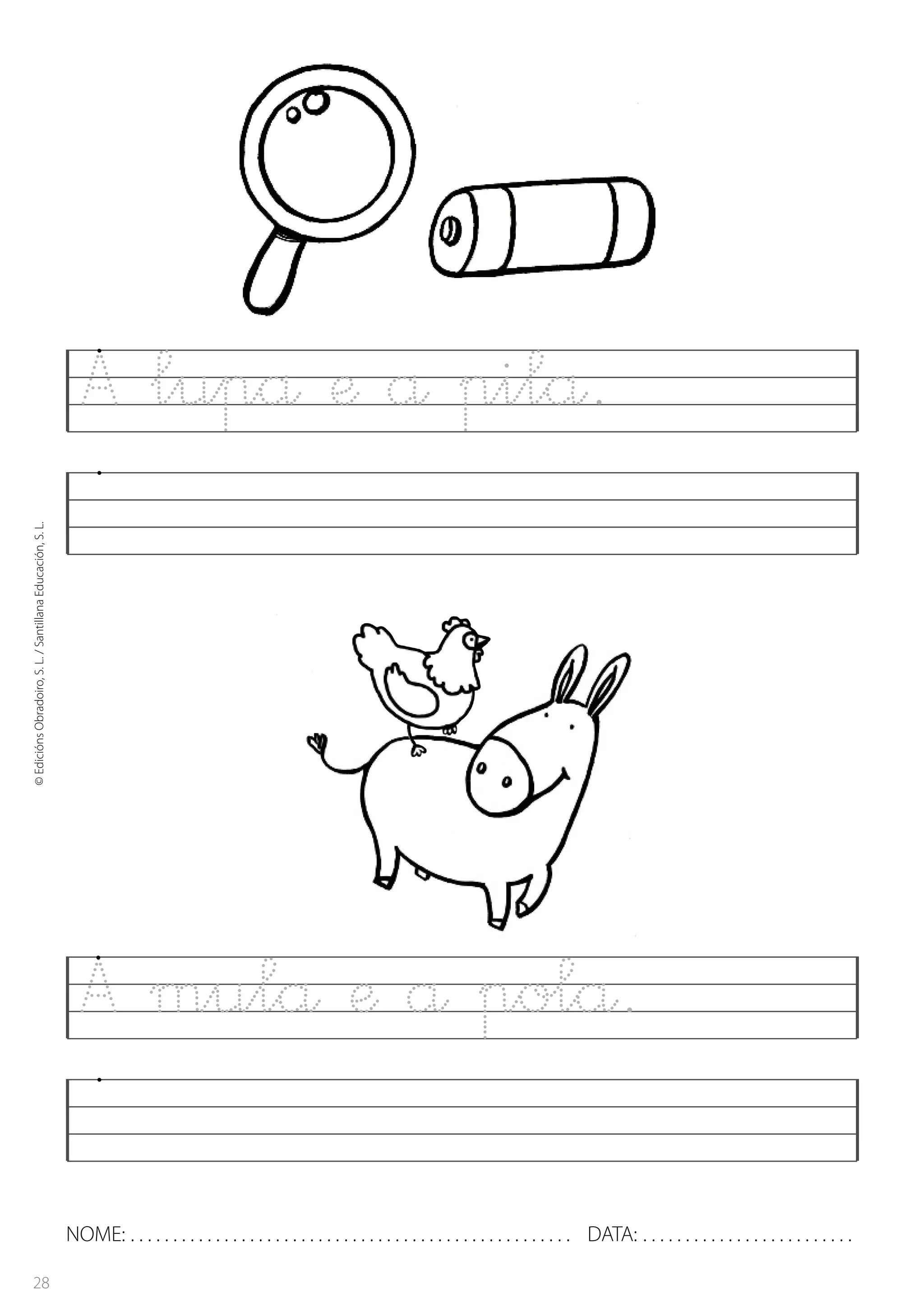 Fichas letra ligada lecto) | PDF