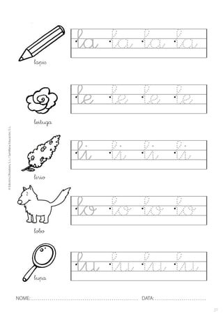 Fichas letra ligada lecto) | PDF