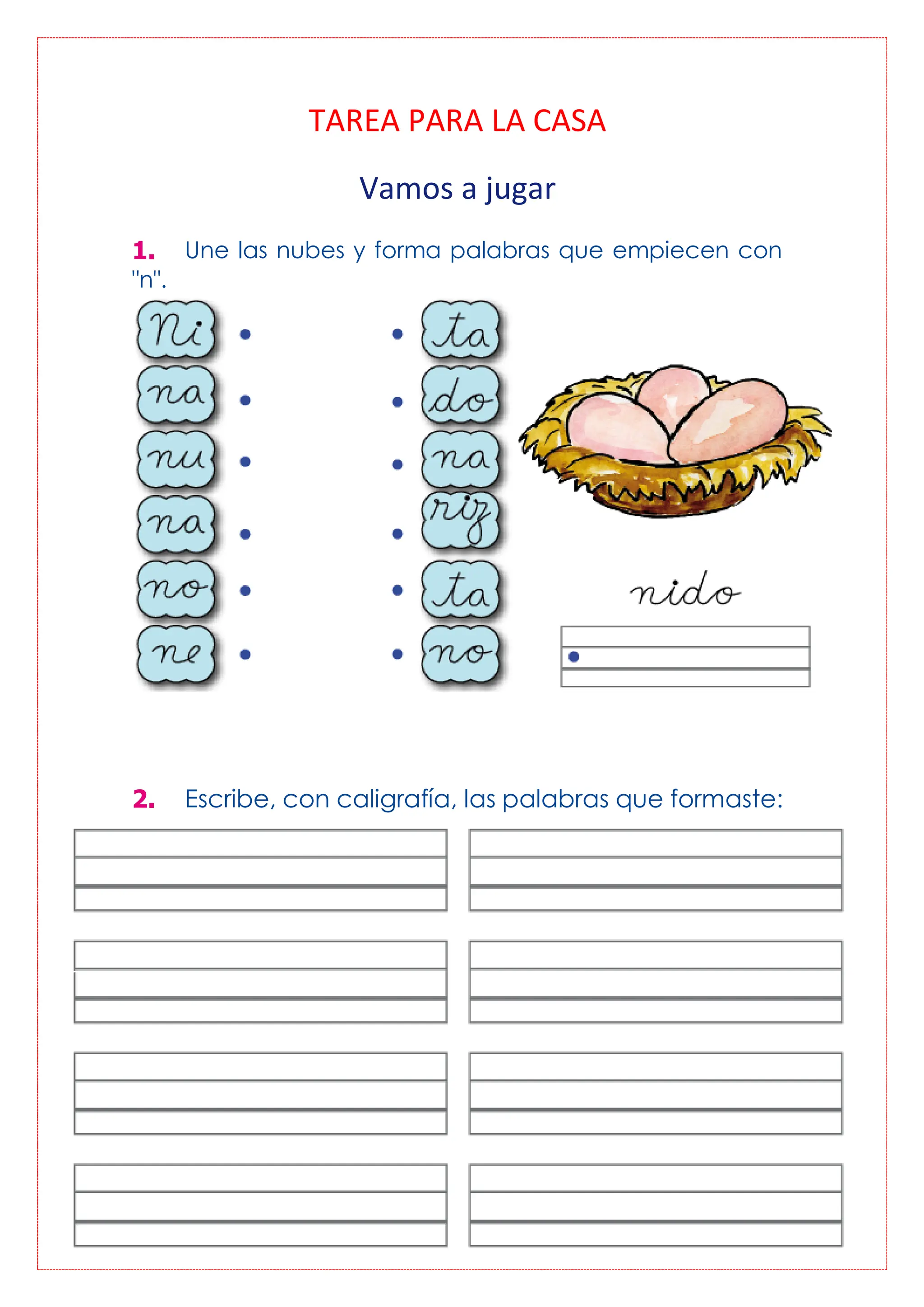 Hojas De Trabajo De Composición De Lectura Para Primer Grado