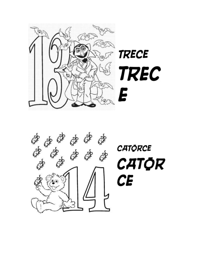 Números del 11 al 20 para colorear | PDF
